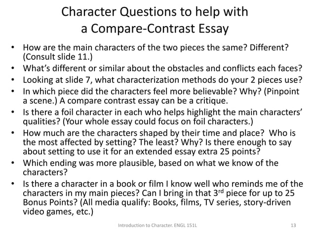 Intro to characterization | PPT