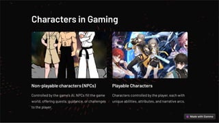 Introduction to Characters in Game Design | PPT