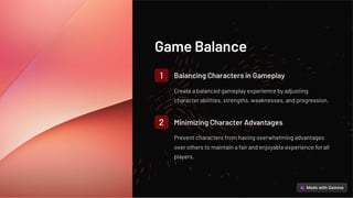 Introduction to Characters in Game Design | PDF