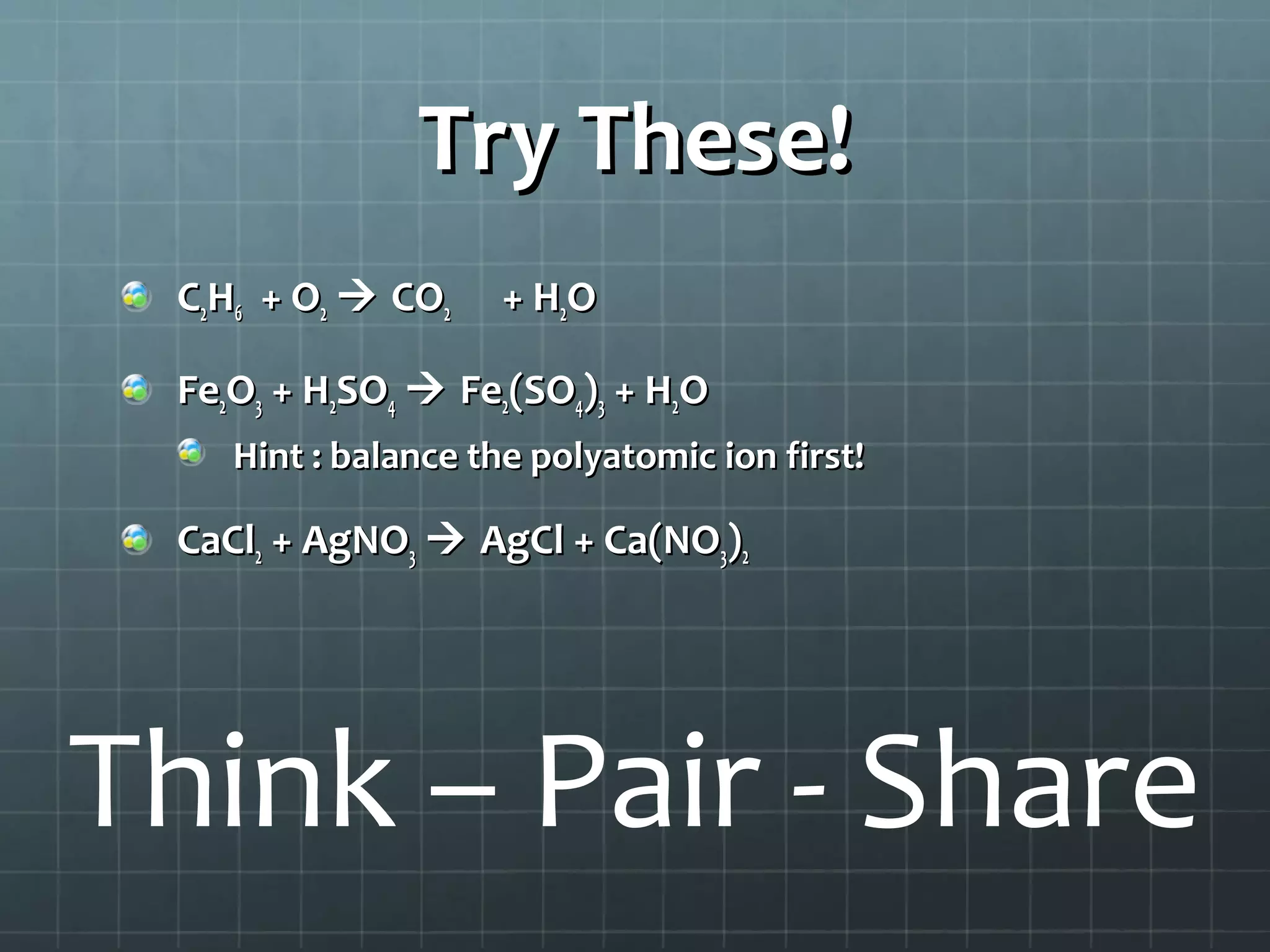 Intro to chemical reactions | PPT