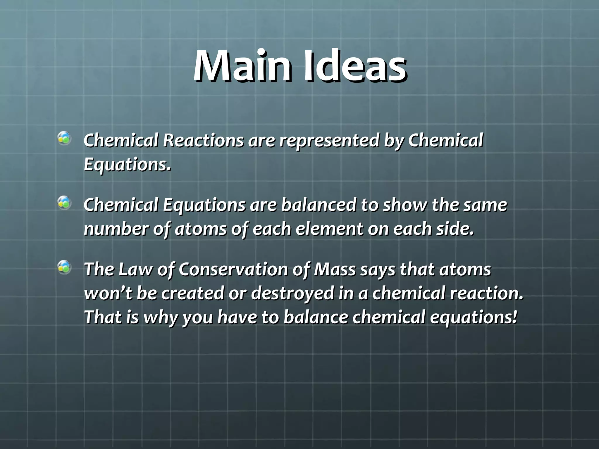 Intro to chemical reactions | PPT