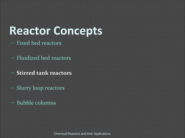 Introduction to Chemical Reactors and Chemical Reaction Engineering | PPT | Chemistry | Science