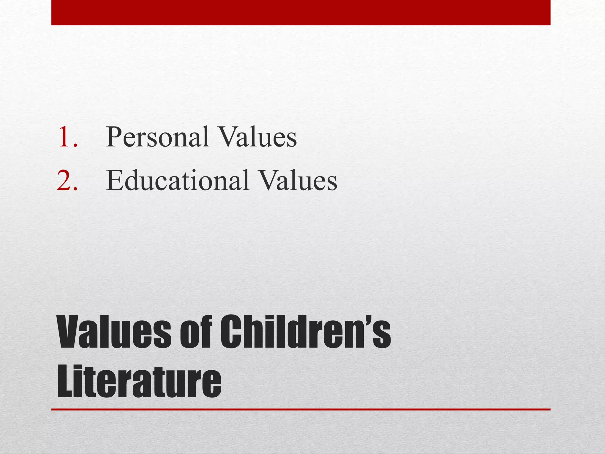 Intro to children's literature | PPTX