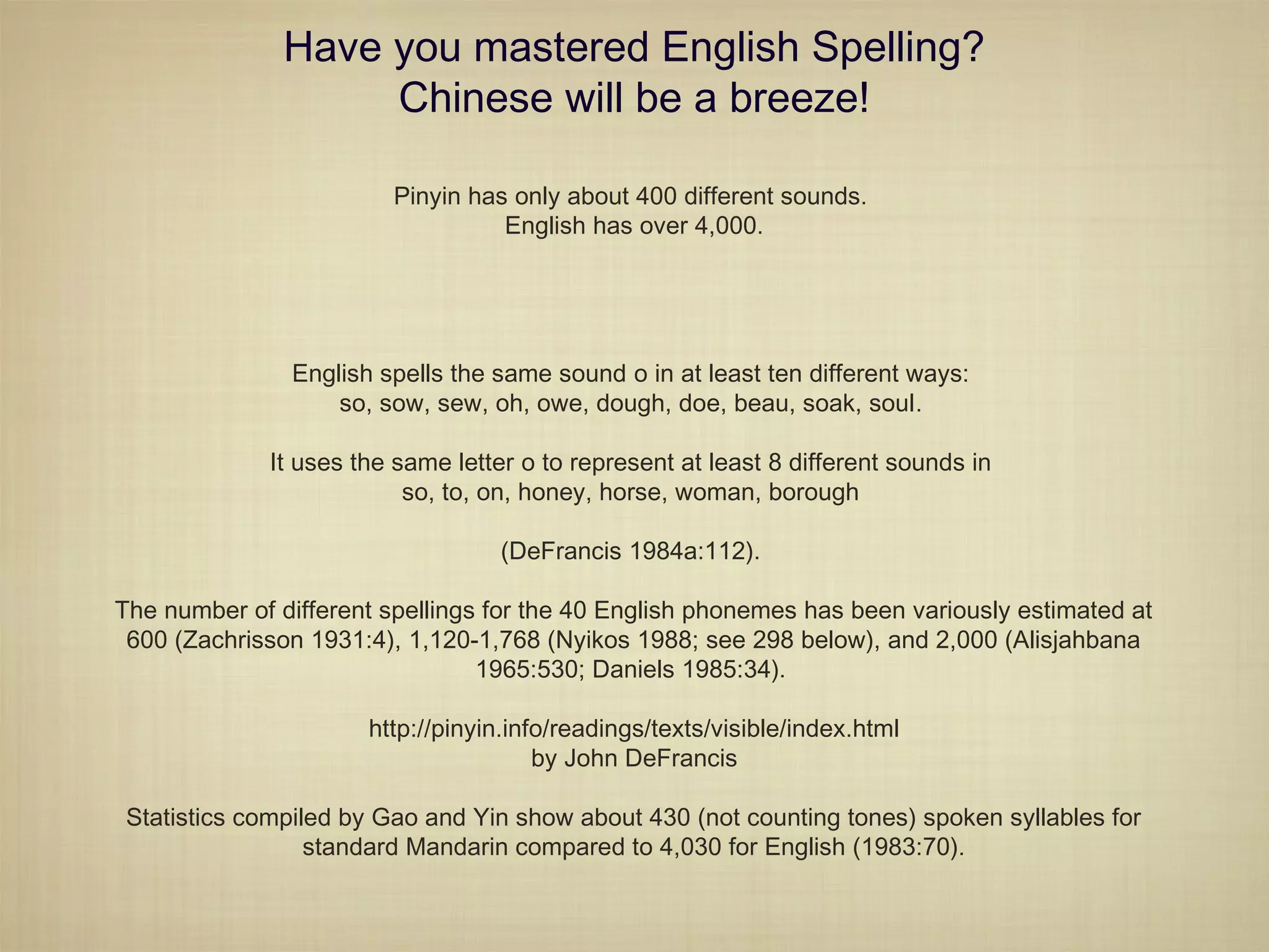 Basic Introduction to Chinese Language | PPT