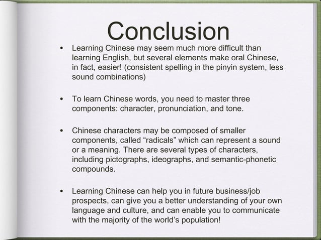Basic Introduction to Chinese Language | PPT