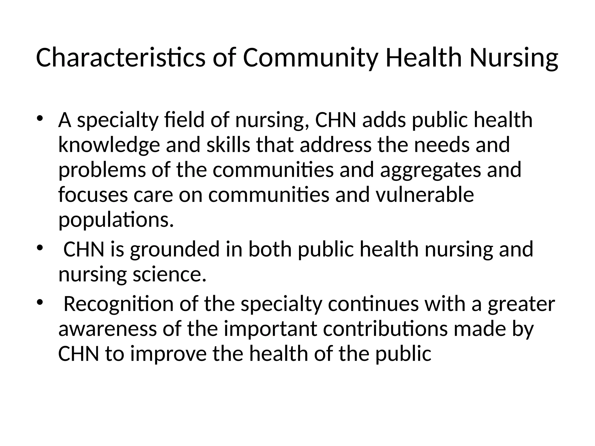 INTRODUCTION OF COMMUNITY HEALTH NURSING IN MALAWI | PPTX
