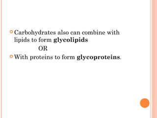 Intro to cho and monosaccharides | PPT
