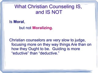 Background to Christian Counseling | PPT