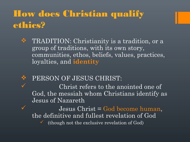 Intro to Christian Ethics | PPT | Christianity | Religion & Spirituality