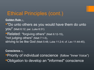 Intro to Christian Ethics | PPT