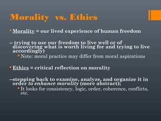 Intro to Christian Ethics | PPT