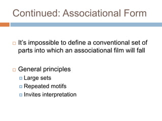 Intro to cinema powerpoint: Experimental | PPT