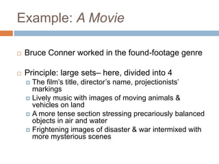 Intro to cinema powerpoint: Experimental | PPT