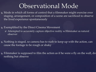 Intro to cinema six modes presentation (1) | PPT