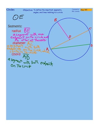 Intro to circles | PDF