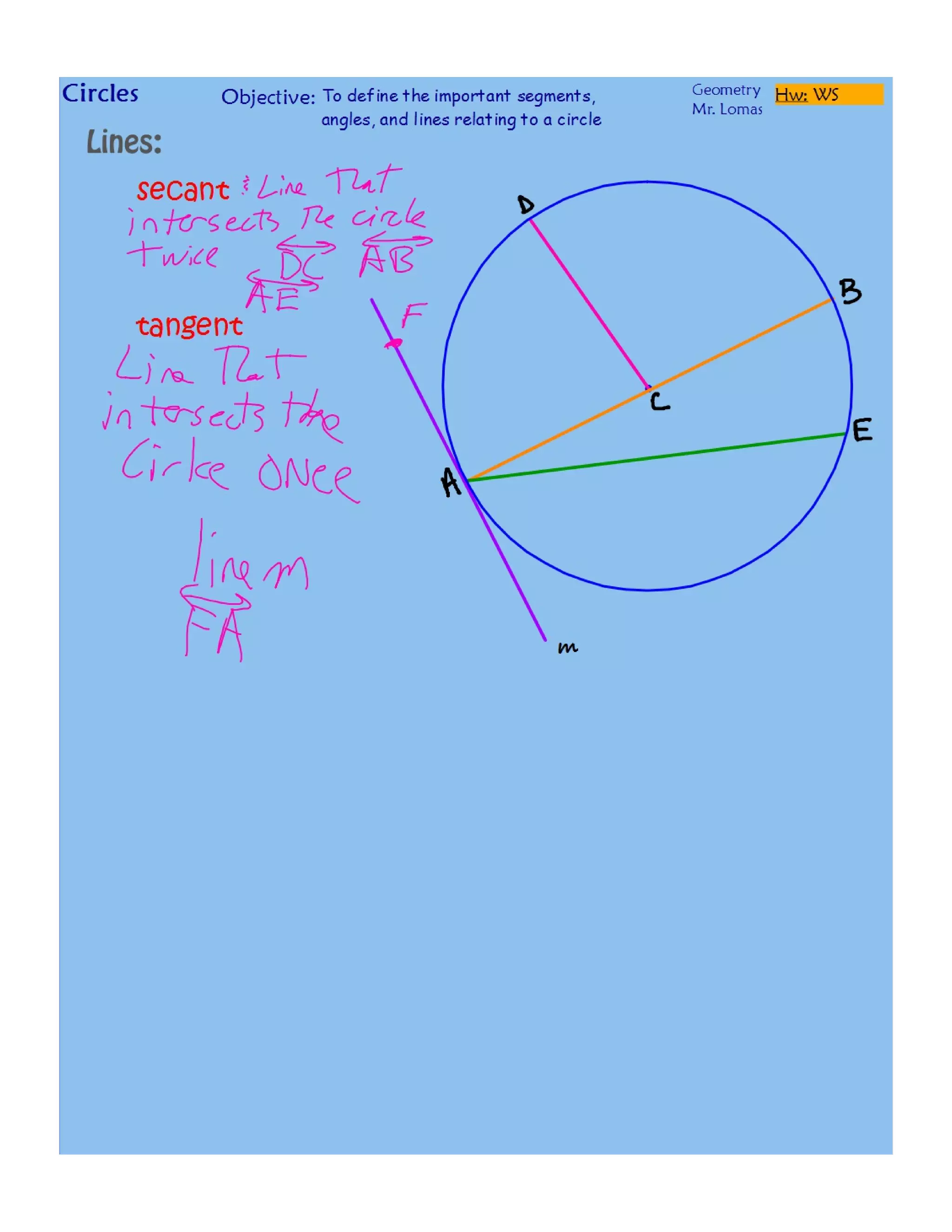 Intro to circles | PDF