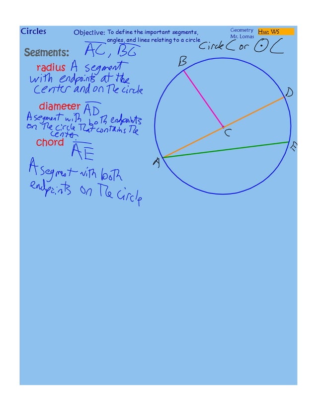 Intro to circles | PDF