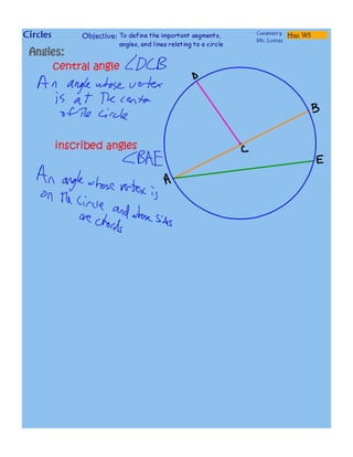 Intro to circles | PDF
