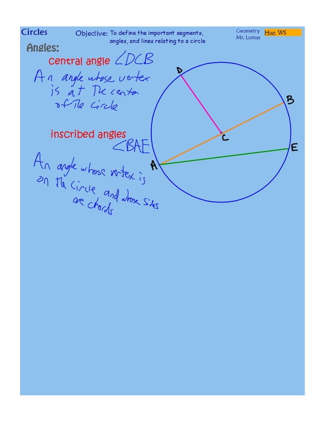 Intro to circles | PDF