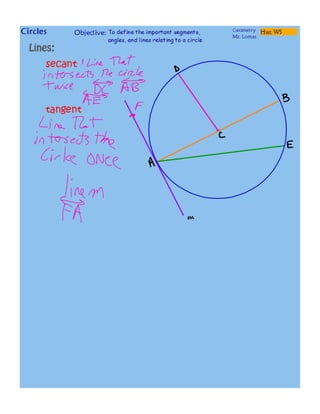 Intro to circles | PDF