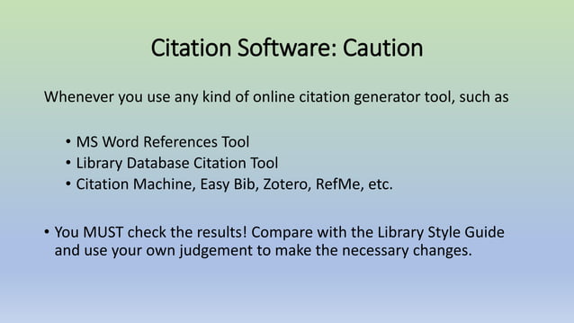 Introduction to Citations | PPTX