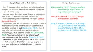 Introduction to Citations | PPTX