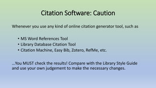 Introduction to Citations | PPTX