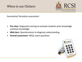 Introduction to clickers | PPTX | Educational Assessment | Education