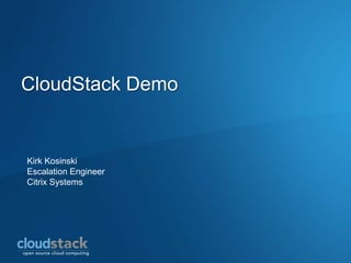 Introduction to CloudStack: How to Deploy and Manage Infrastructure-as-a-Service Clouds with ...
