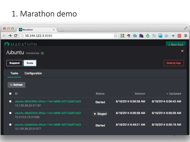 Intro to cluster scheduler for Linux containers | PPT