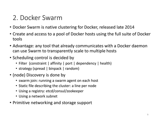 Intro to cluster scheduler for Linux containers | PPT