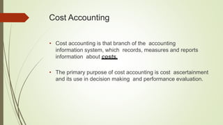 Intro to Cost Accounting | PPTX