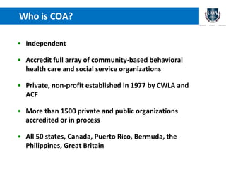 Introduction to COA Accreditation | PPTX