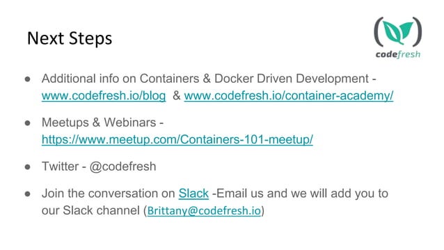 Intro to Codefresh YAML | PPT