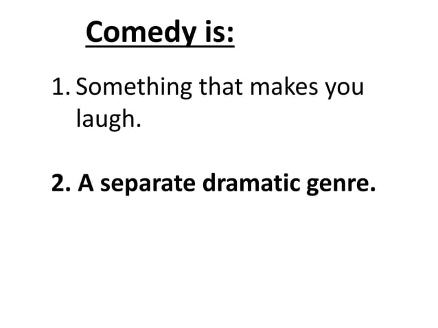 Introduction to comedy | PPT