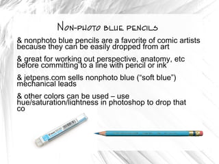 Materials and Techniques Part 1: Introduction to Comic Craft | PPT