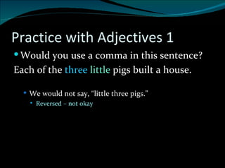 Introduction to Commas, Part 1 | PPT