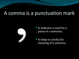 Introduction to Commas, Part 1 | PPT