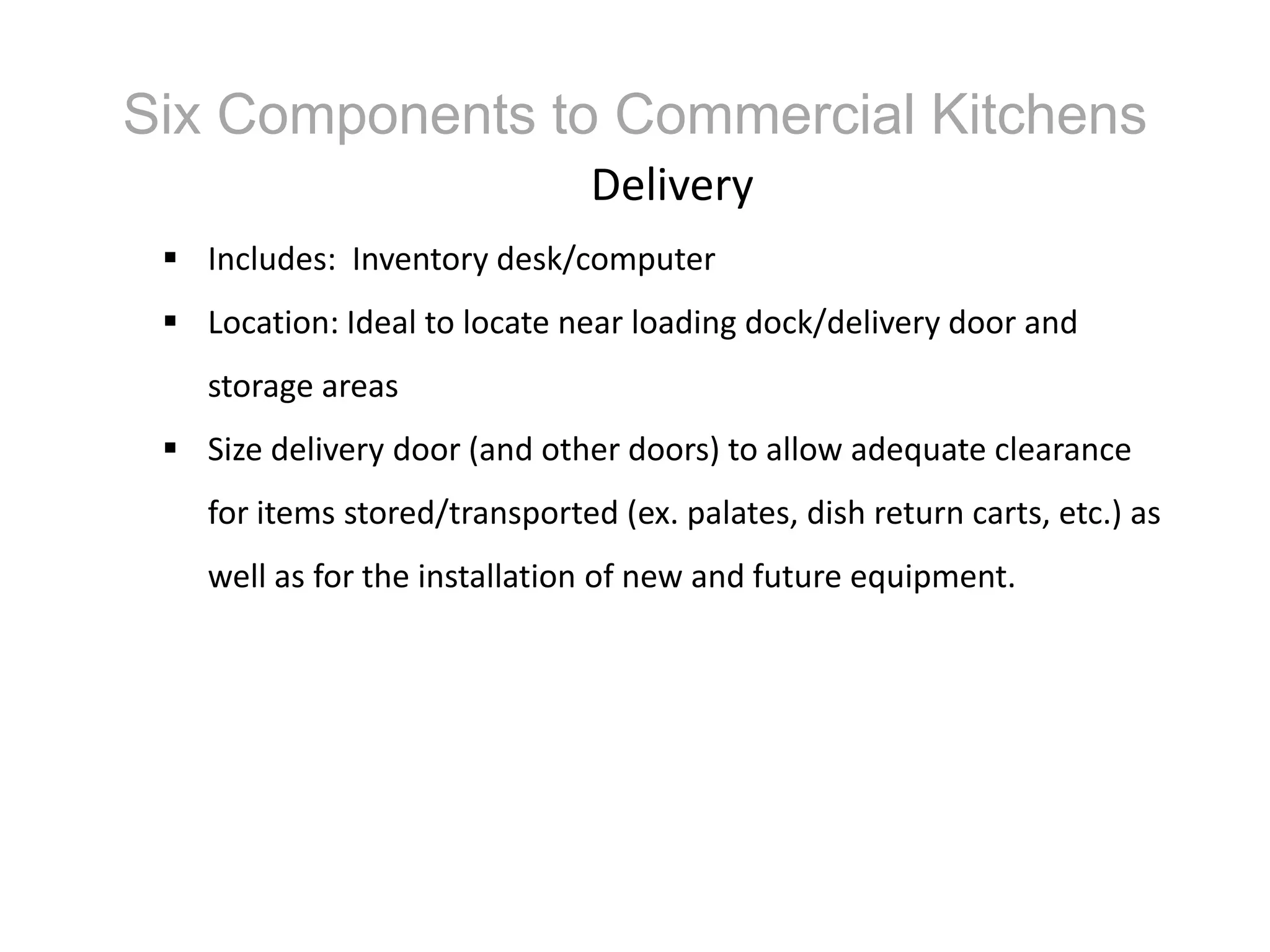 Intro to commercial kitchen design | PPTX