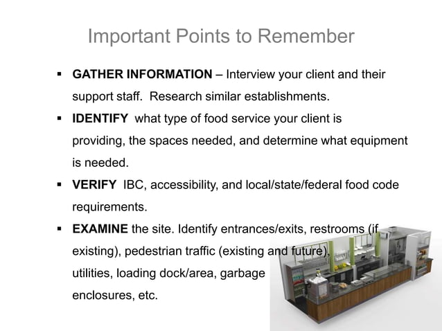 Intro to commercial kitchen design | PPTX