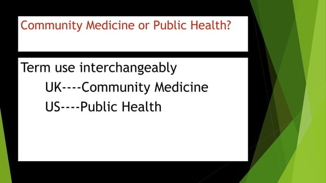 Introduction To Community Medicine | PPTX | Medical Health