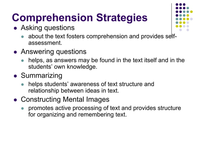 Intro To Comprehension | PDF | Education