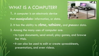 INTRO TO COMPUTER: Mac versus Desktop and other types | PPT