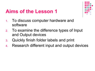 Intro To Computer Hardware | PPT