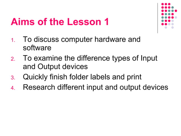 Intro To Computer Hardware | PPT