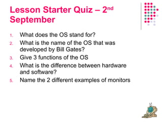 Intro To Computer Hardware | PPT