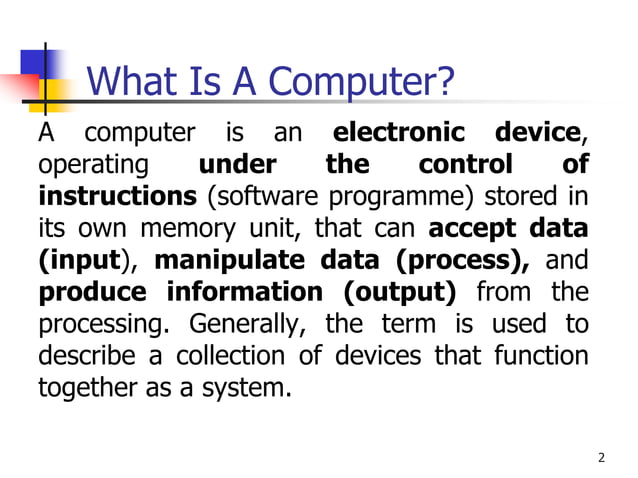 Introduction to computers | PPT