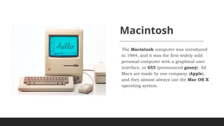 Performing Computer Operations and introduction | PPTX