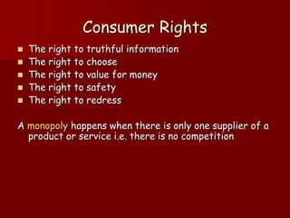 Intro to consumer studies | PPT