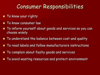 Intro to consumer studies | PPT